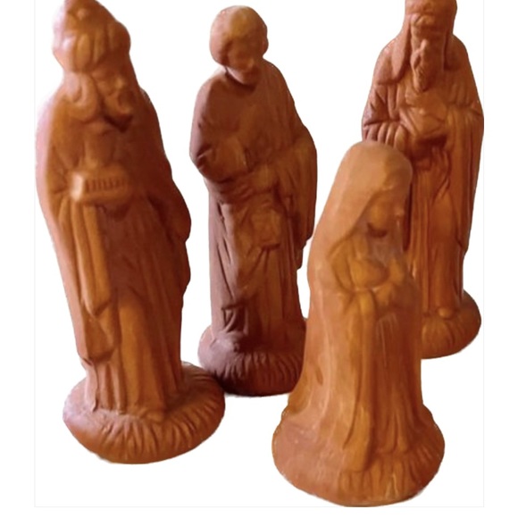 Holiday | Vintage Christmas Nativity Terracotta Pottery Terra Cotta ...